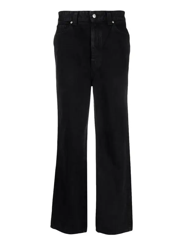 Khaite Straight-leg Cotton Jeans - Black