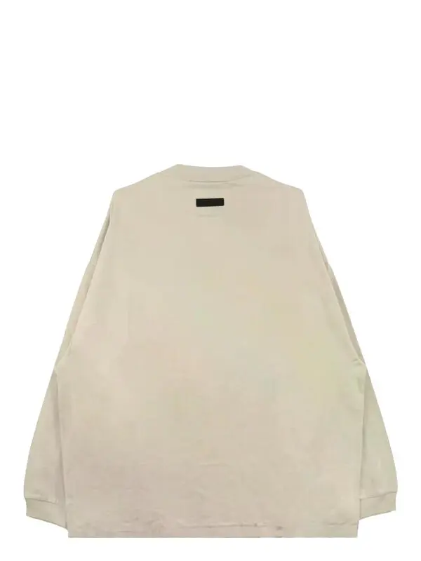 Fear Of God Logo-embroidered Long-sleeve T-shirt - Neutrals