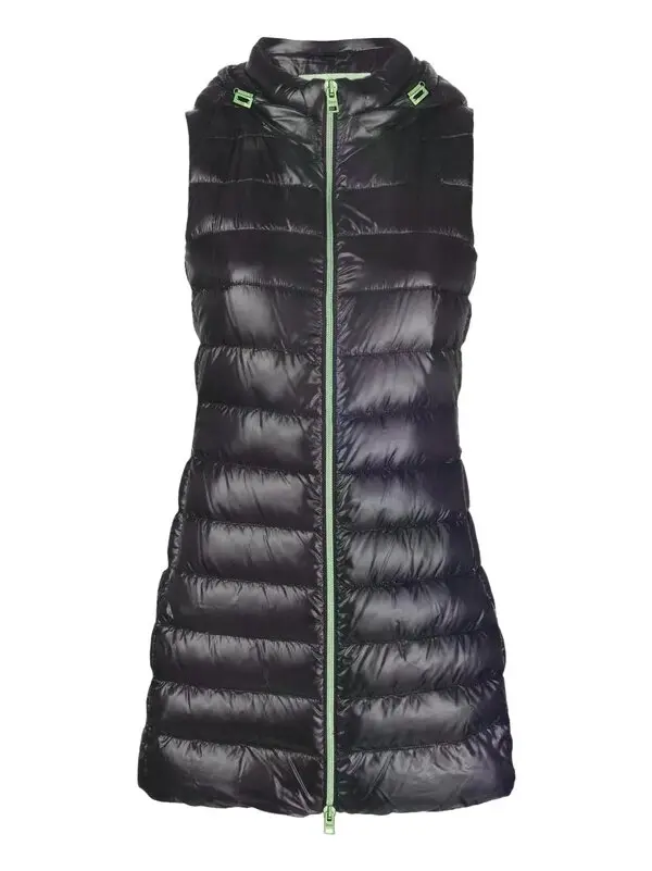 Herno Quilted Hooded Gilet - Black