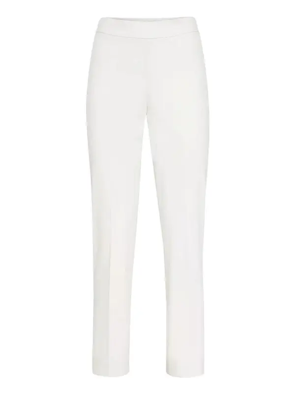 Brunello Cucinelli Stretch-cotton Capri Trousers - Neutrals