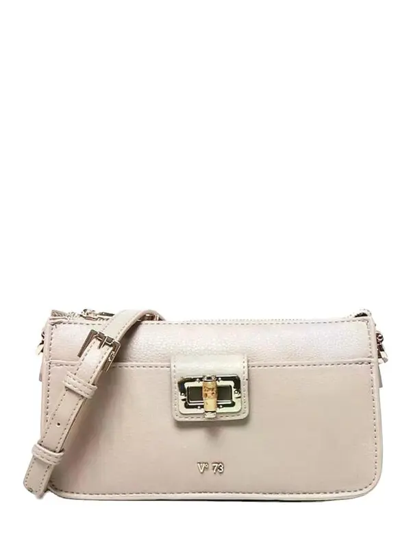 V°73 Nefertiti Shoulder Bag With Turn Lock Fastening - Neutrals