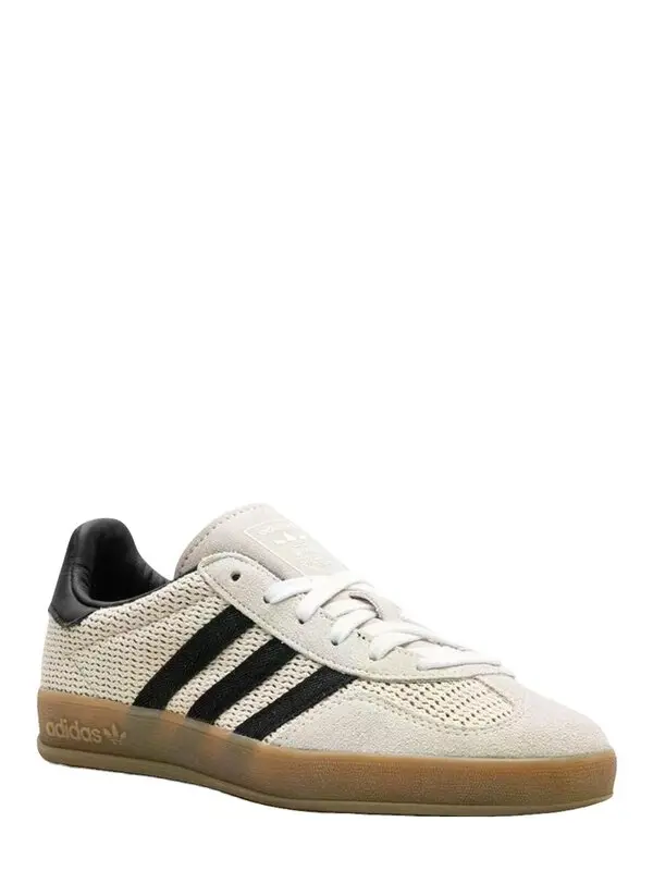 Adidas Gazelle Indoor Sneakers In Aluminium And Core Black - Neutrals