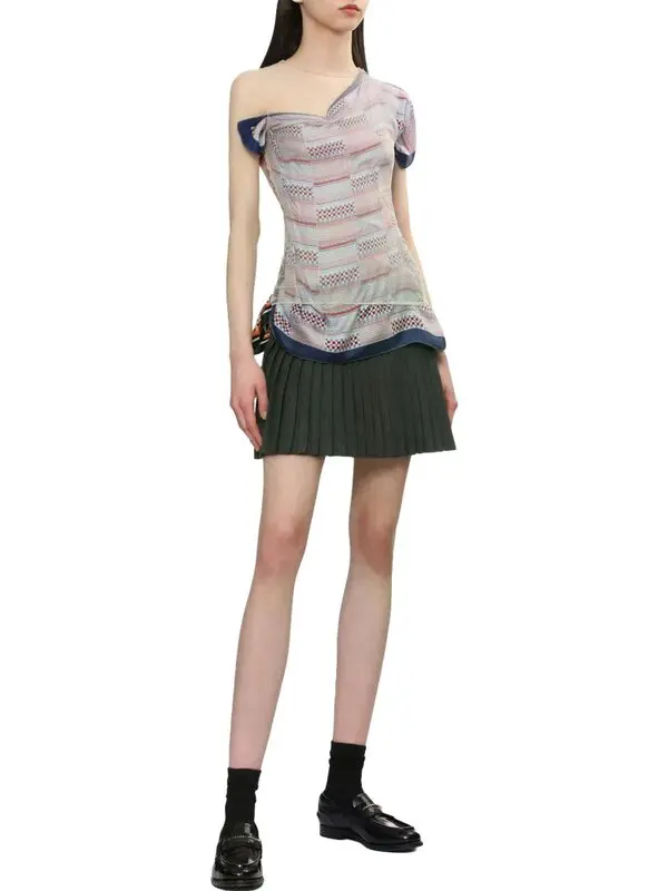 MARINE SERRE Layered Top - Grey