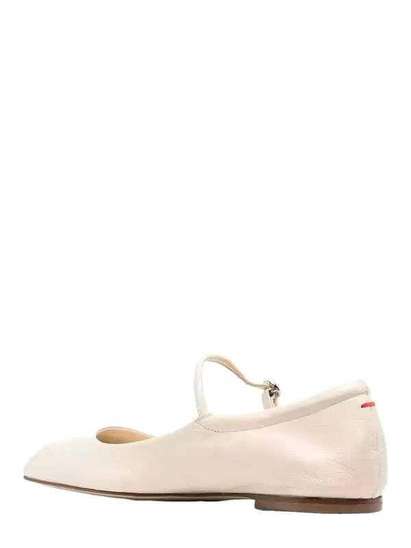 AeydĒ Maryjane Leather Ballerina Shoes - Neutrals