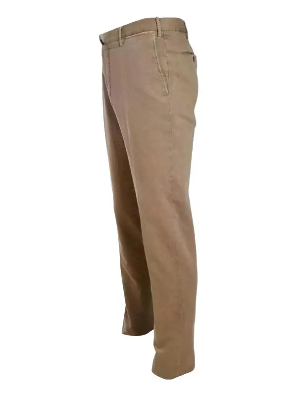 SLOWEAR Logo-patch Sandy Beige Trousers - Brown