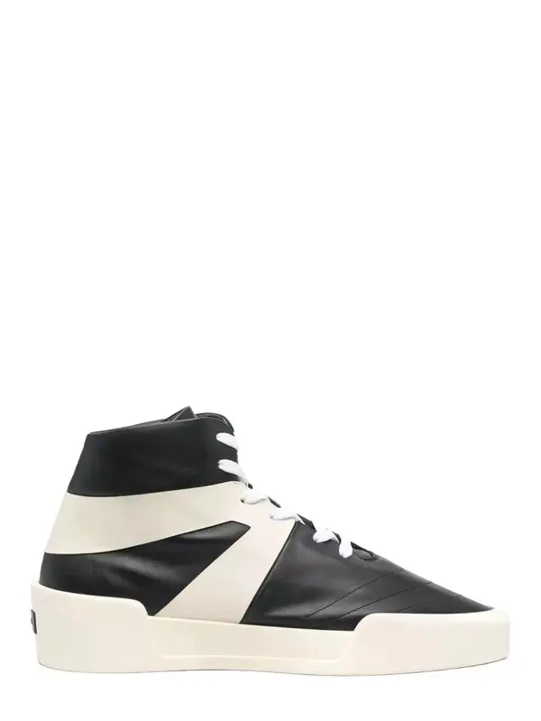 Fear Of God Panelled Leather Lace-up Sneakers - Black