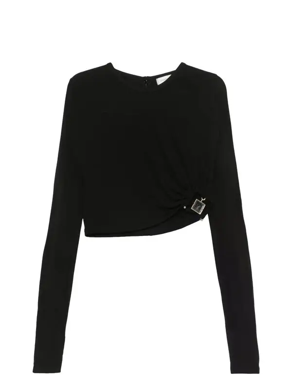 Christopher Esber Bezel-quartz Long-sleeve Top - Black