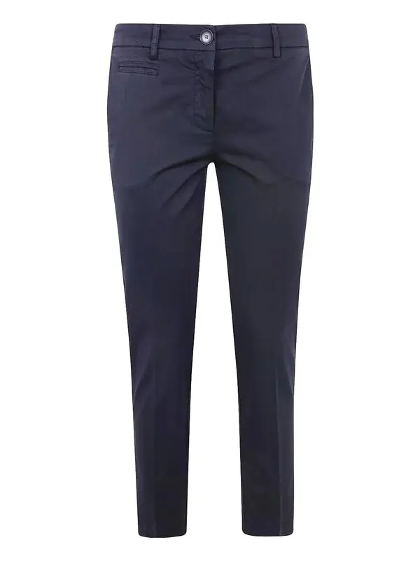 TWINSET Logo Plaque Tailored Trousers - Blue