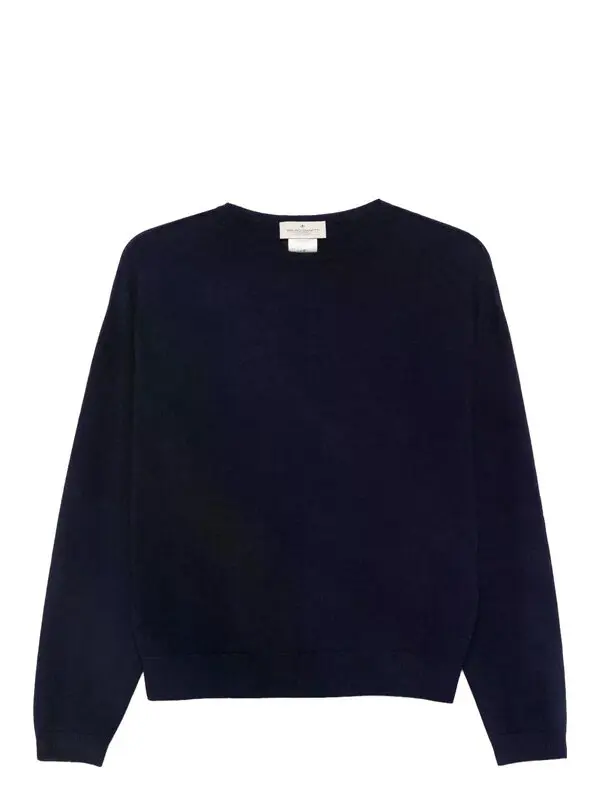 Bruno Manetti Cashmere Crew Neck Top - Blue