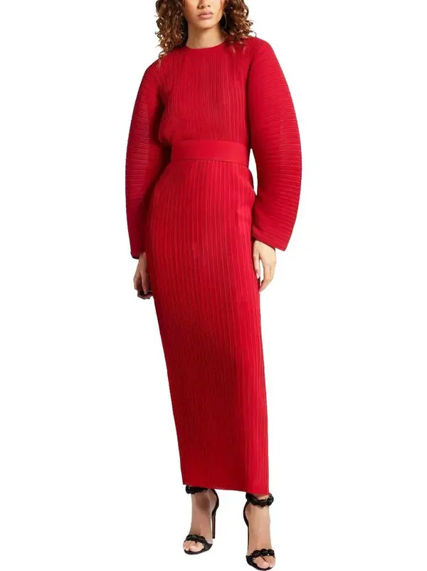 Solace London Mirabelle Maxi Dress - Red