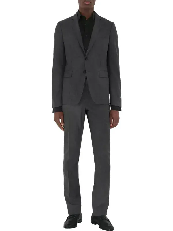 Burberry Tailored Wool Trousers - Grey
