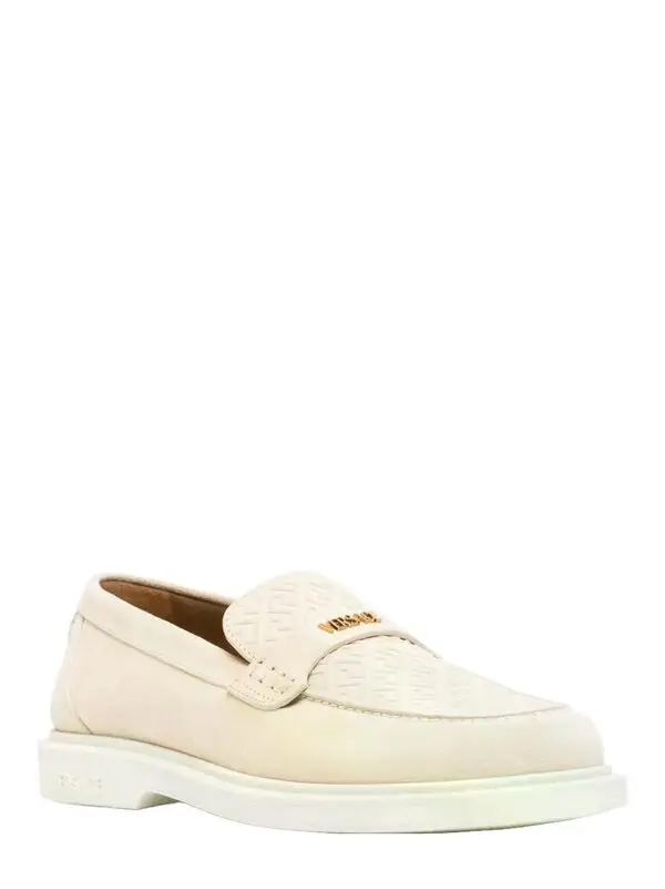 Versace Suede Loafers - Neutrals