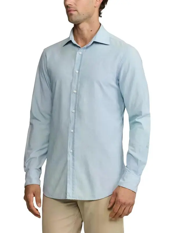Ralph Lauren Purple Label Logo-embroidered Shirt - Blue