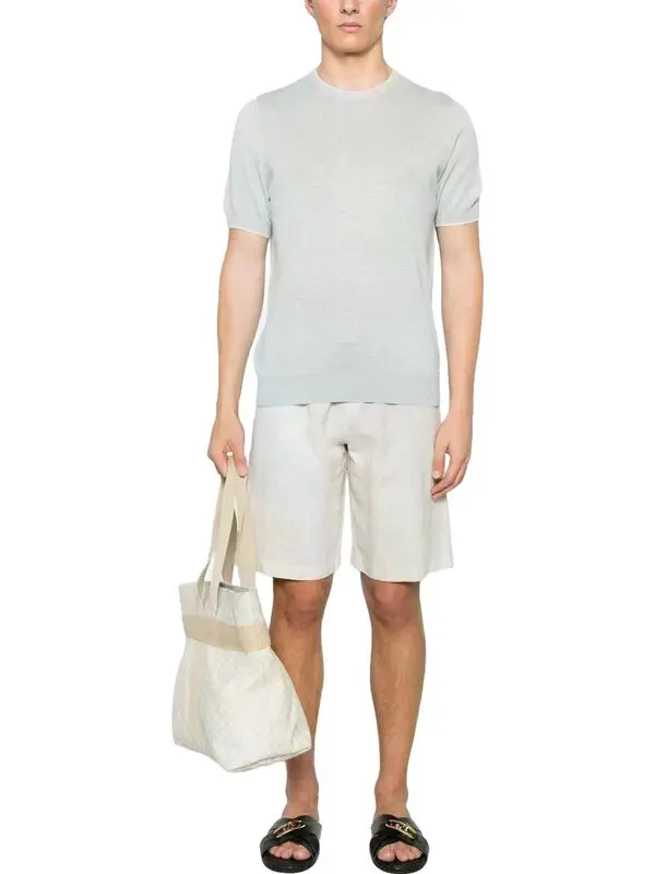 Fedeli Knitted T-shirt - Blue