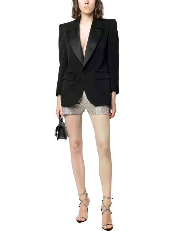 Giuseppe Di Morabito Embellished High-waist Shorts - Silver