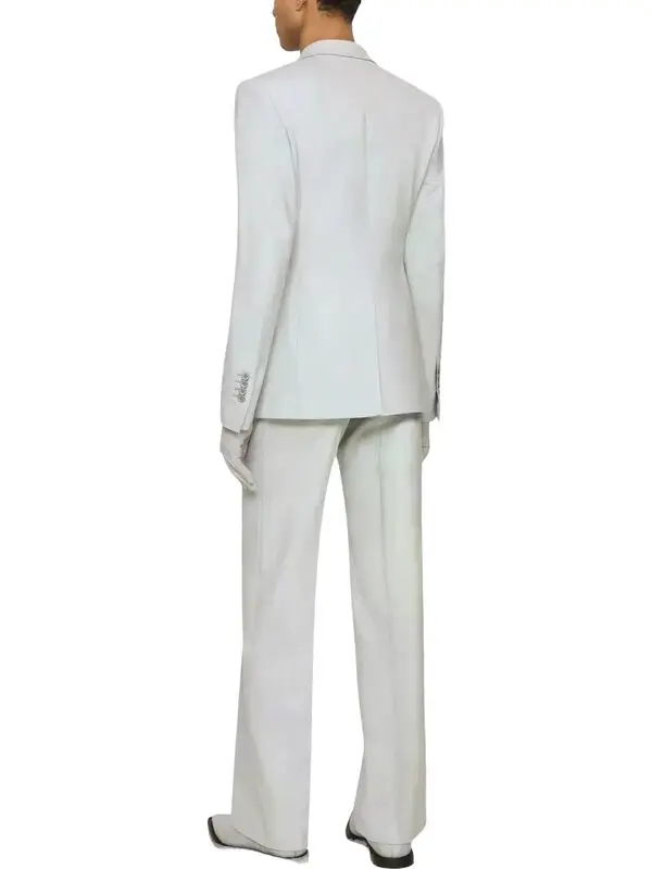 Dolce & Gabbana Single-breasted Wool Blazer - Grey