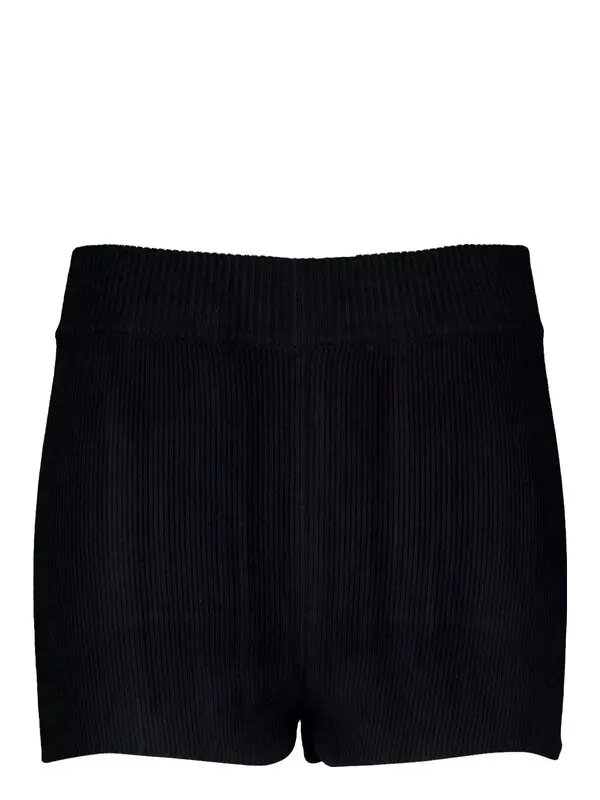 AMI Paris De Coeur Mini Shorts - Black
