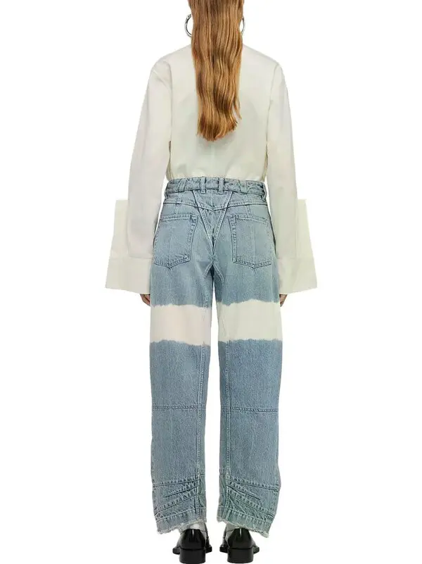JIL SANDER High-waist Colour-block Jeans - Blue