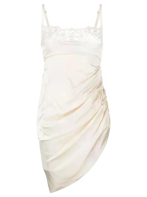 Jacquemus La Saudade Asymmetric Dress - Neutrals