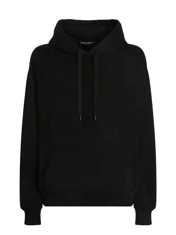Dolce & Gabbana Logo-embossed Hoodie - Black