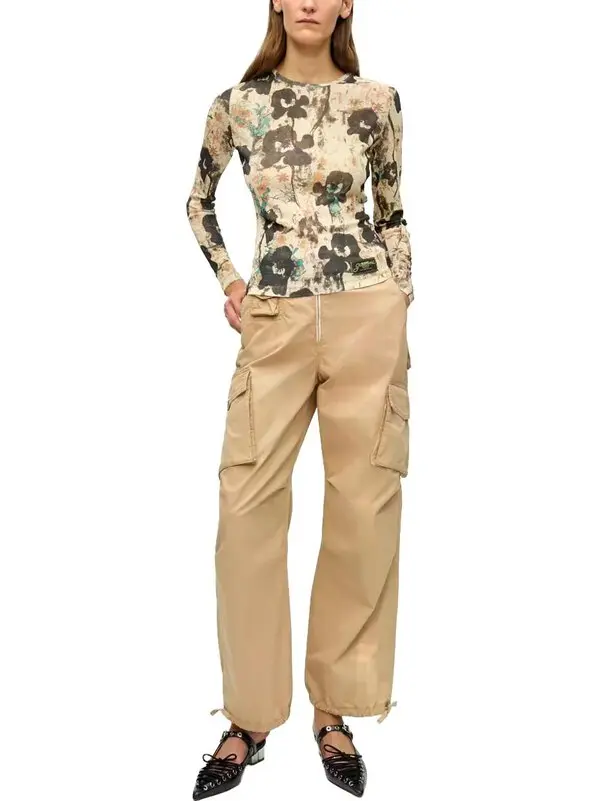GANNI Cargo Trousers - Neutrals