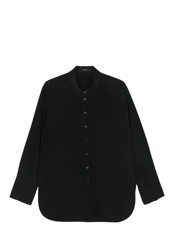 JOSEPH Silk Crepe De Chine Shirt - Black
