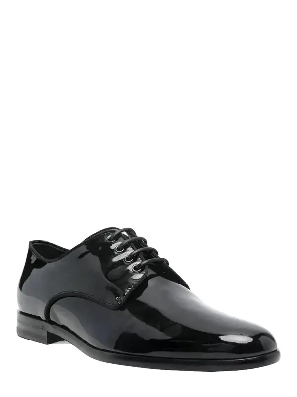 Dolce & Gabbana Patent Finish Derby Shoes - Black
