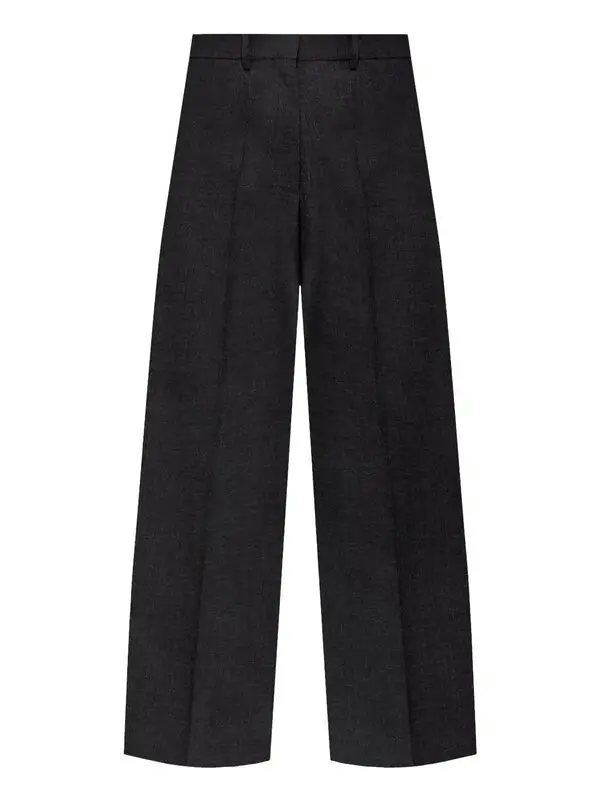 Givenchy Wool Wide-leg Trousers - Grey