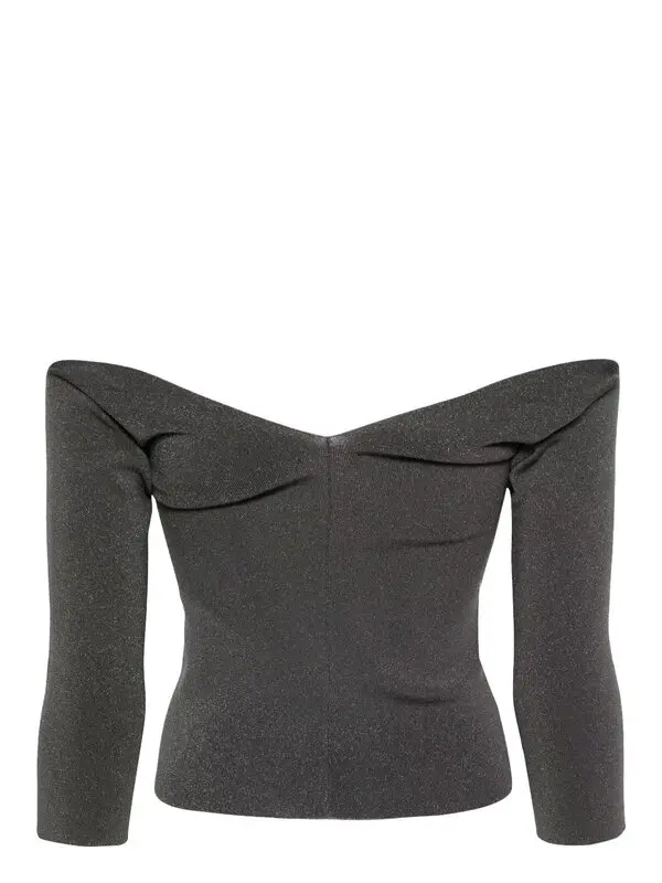 MRZ Lurex Knitted Top - Grey