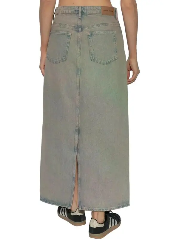 SAMSOE SAMSOE Denim Midi Skirt - Blue