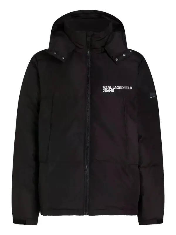 Karl Lagerfeld Padded Hooded Jacket - Black