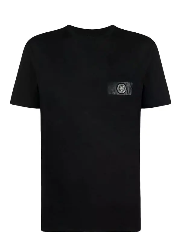 PLEIN SPORT Tiger-print Short-sleeved T-shirt - Black