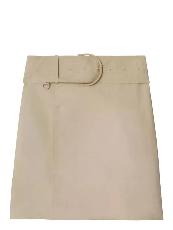 Burberry Canvas Wrap Skirt - Neutrals