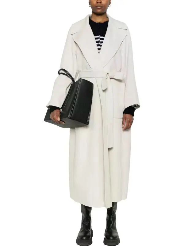 Max Mara Virgin Wool Coat - Neutrals