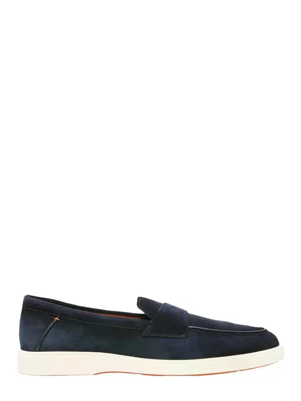 Santoni Suede Loafers - Blue