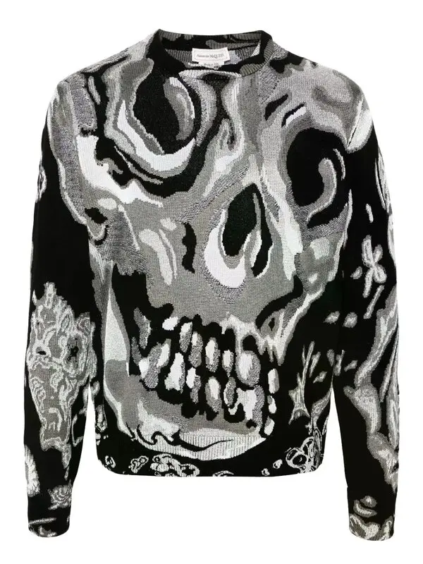 Alexander McQueen Skull Graphic Sweatshirt - Grey