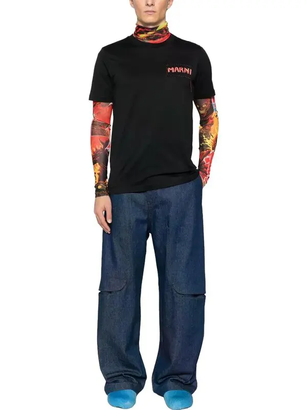 Marni Cotton Jersey T-shirt - Black