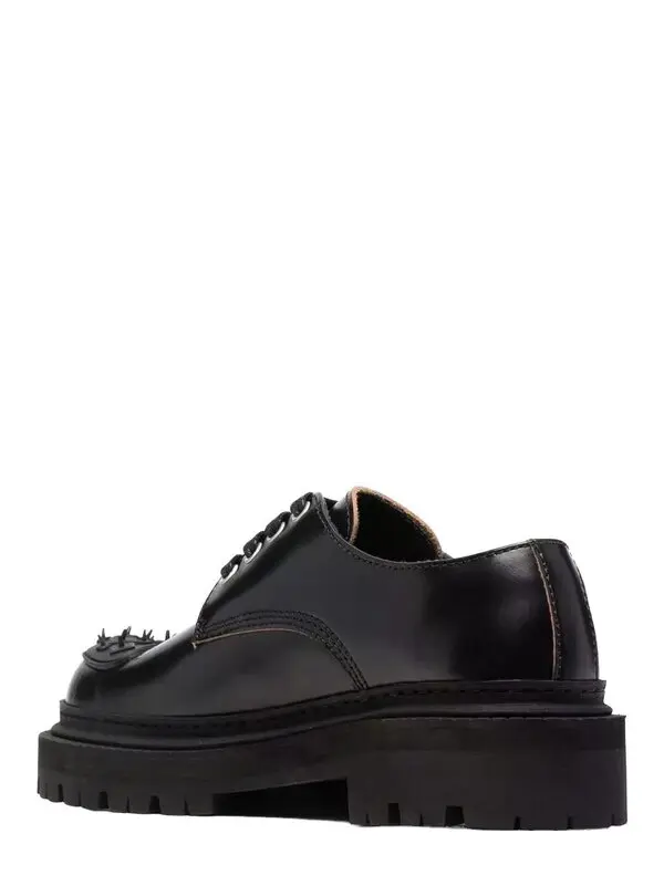 Camper Eki Spike-studded Leather Shoes - Black