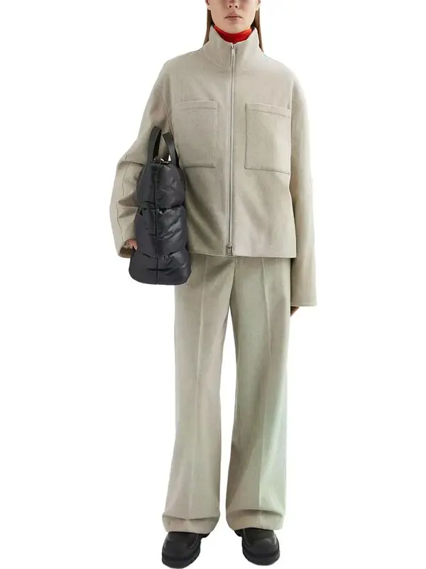 JIL SANDER Wool Felted Jacket - Neutrals