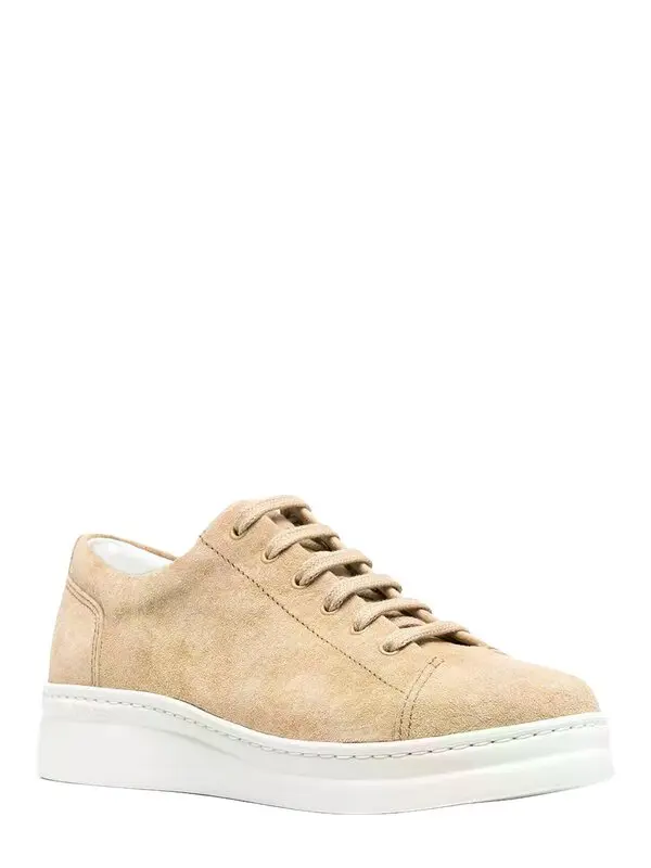 Camper Runner Up Lace-up Sneakers In Medium Beige Leather - Neutrals