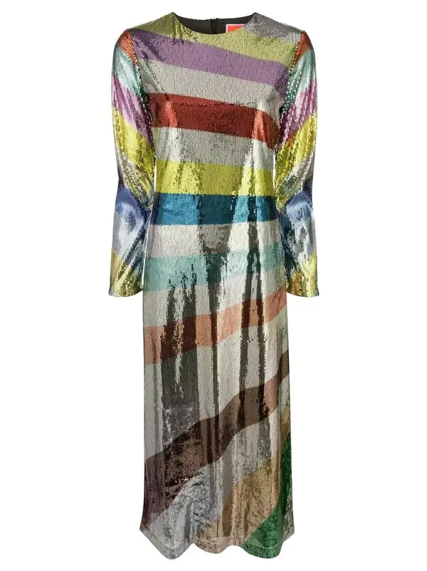 La DoubleJ Supremes Swing Midi Dress - Silver