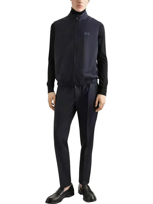 Dolce & Gabbana Logo Plaque Vest - Blue