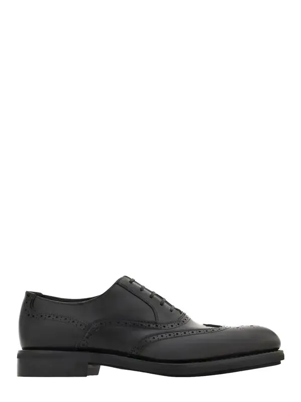 FERRAGAMO Tramezza Oxford Shoes - Black