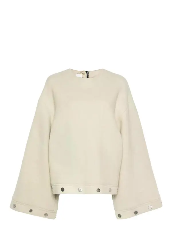 Nanushka Studded Bell-sleeves Top - Neutrals