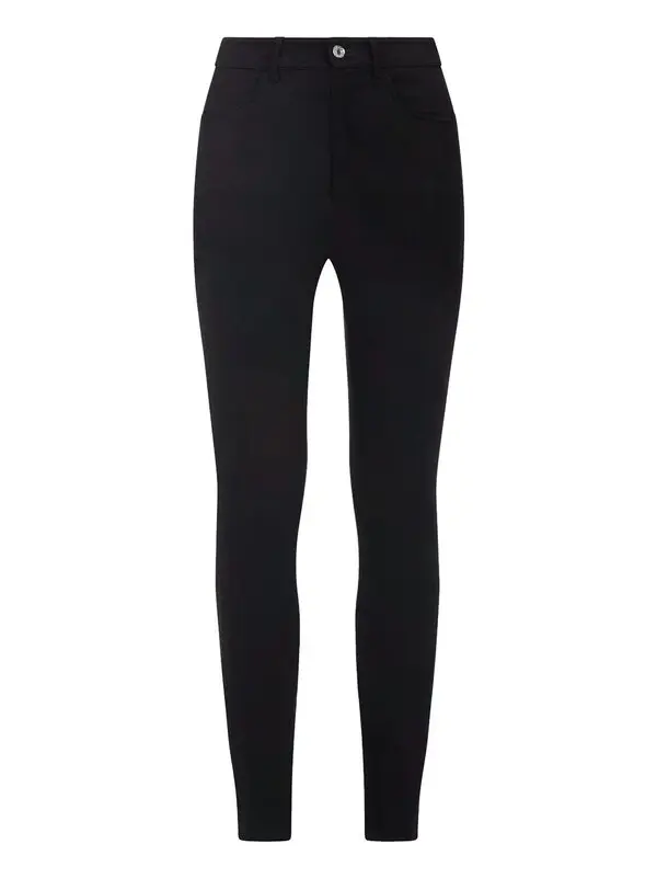Dolce & Gabbana Cavalry-twill Slim-cut Leggings - Black