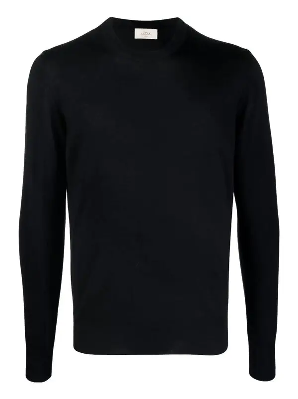 Altea Crew Neck Virgin Wool Jumper - Blue
