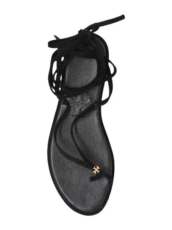 Tory Burch Capri Ankle Wrap Sandals - Black