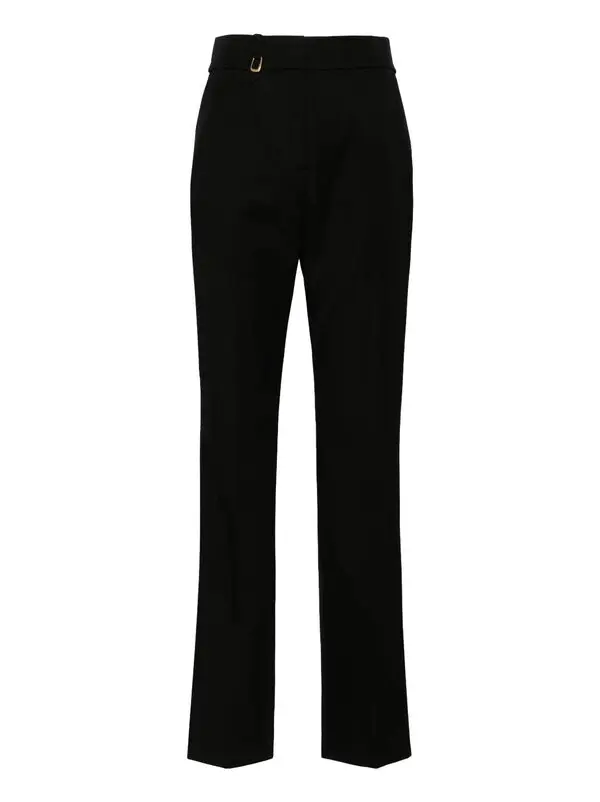 Jacquemus Le Pantalon Tibau High Waist Trousers - Black