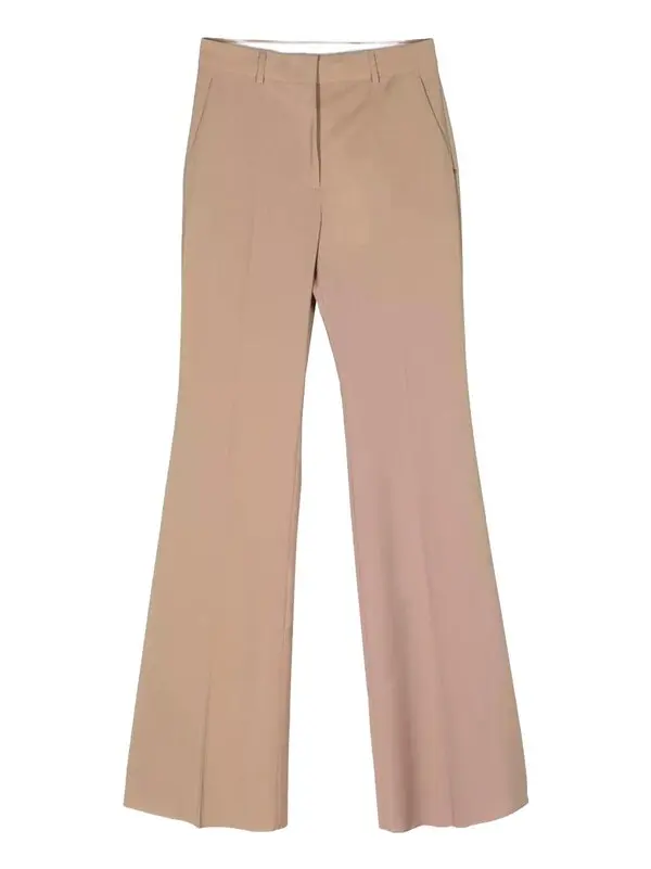 Sportmax High-waist Flared Trousers - Neutrals