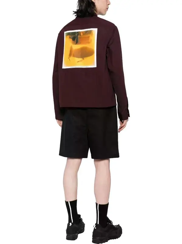 OAMC Photograph-print Shirt Jacket - Red